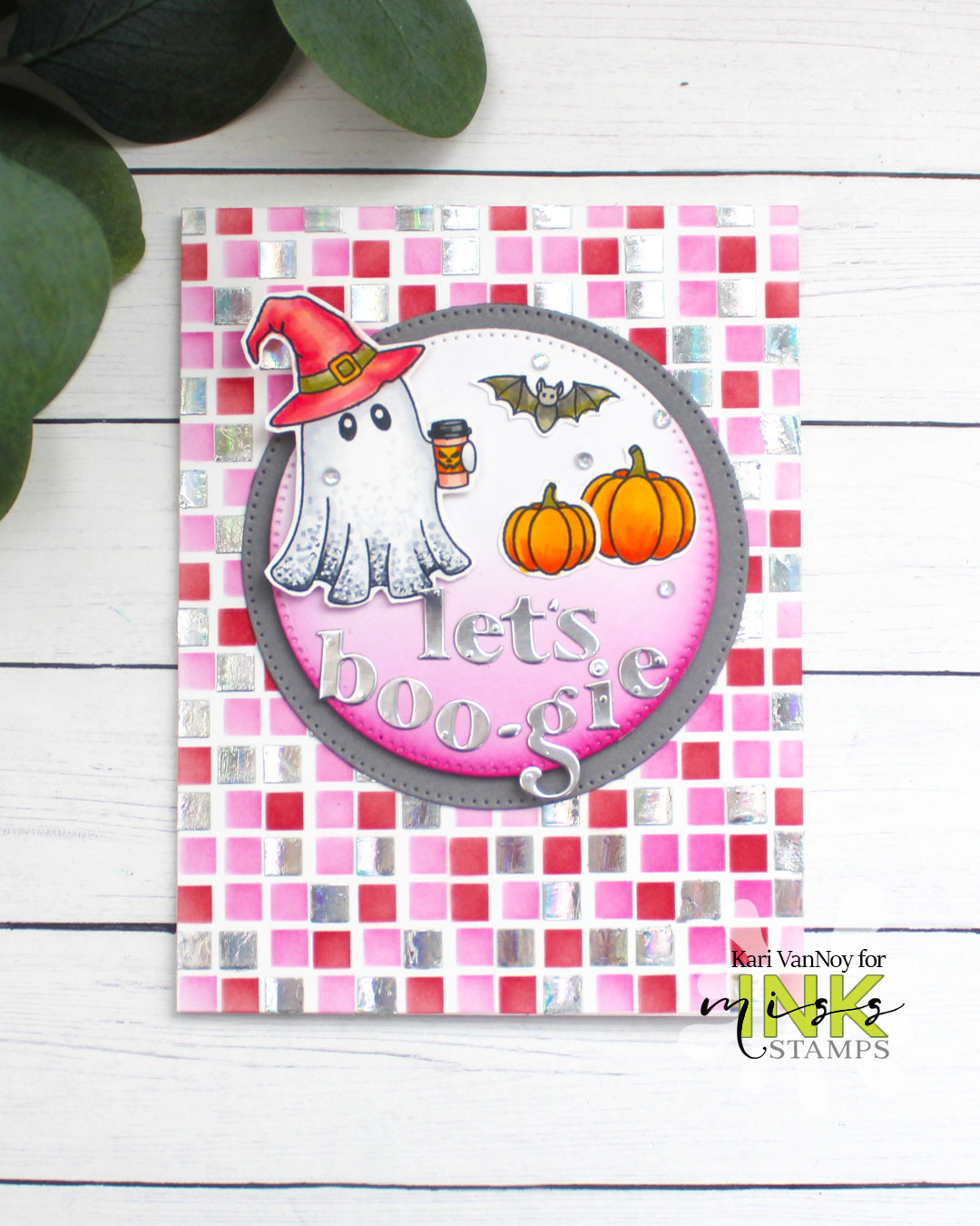 Foiling with the Pixel Stencil – Miss Ink Stamps