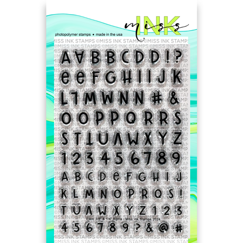 Eieio Alpha 3/8" and 1/4" – Miss Ink Stamps