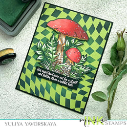 Wonky Checker Stencil – Miss Ink Stamps